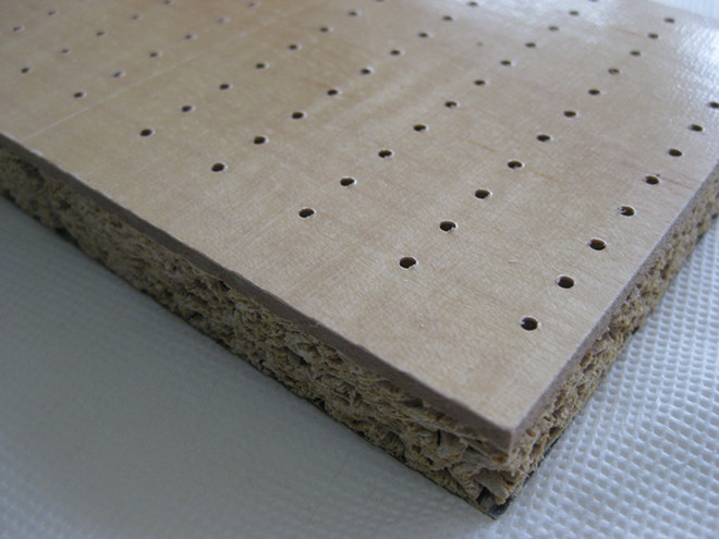Tablero acústico insonoro de madera perforado del MDF de los paneles ...