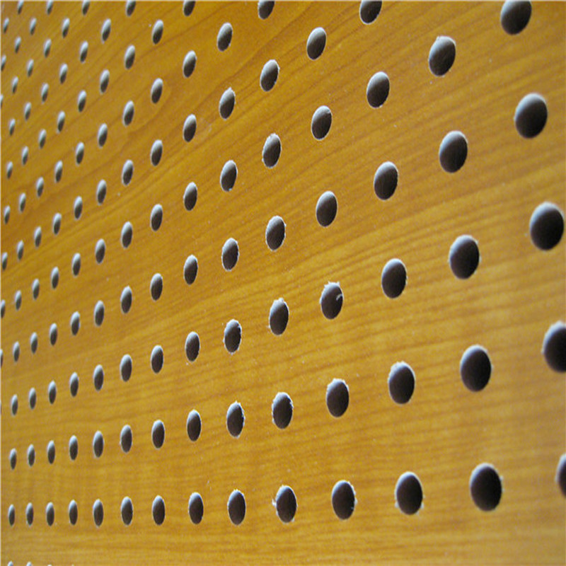 Los paneles fonoabsorbentes perforados de la madera de madera acústica ...